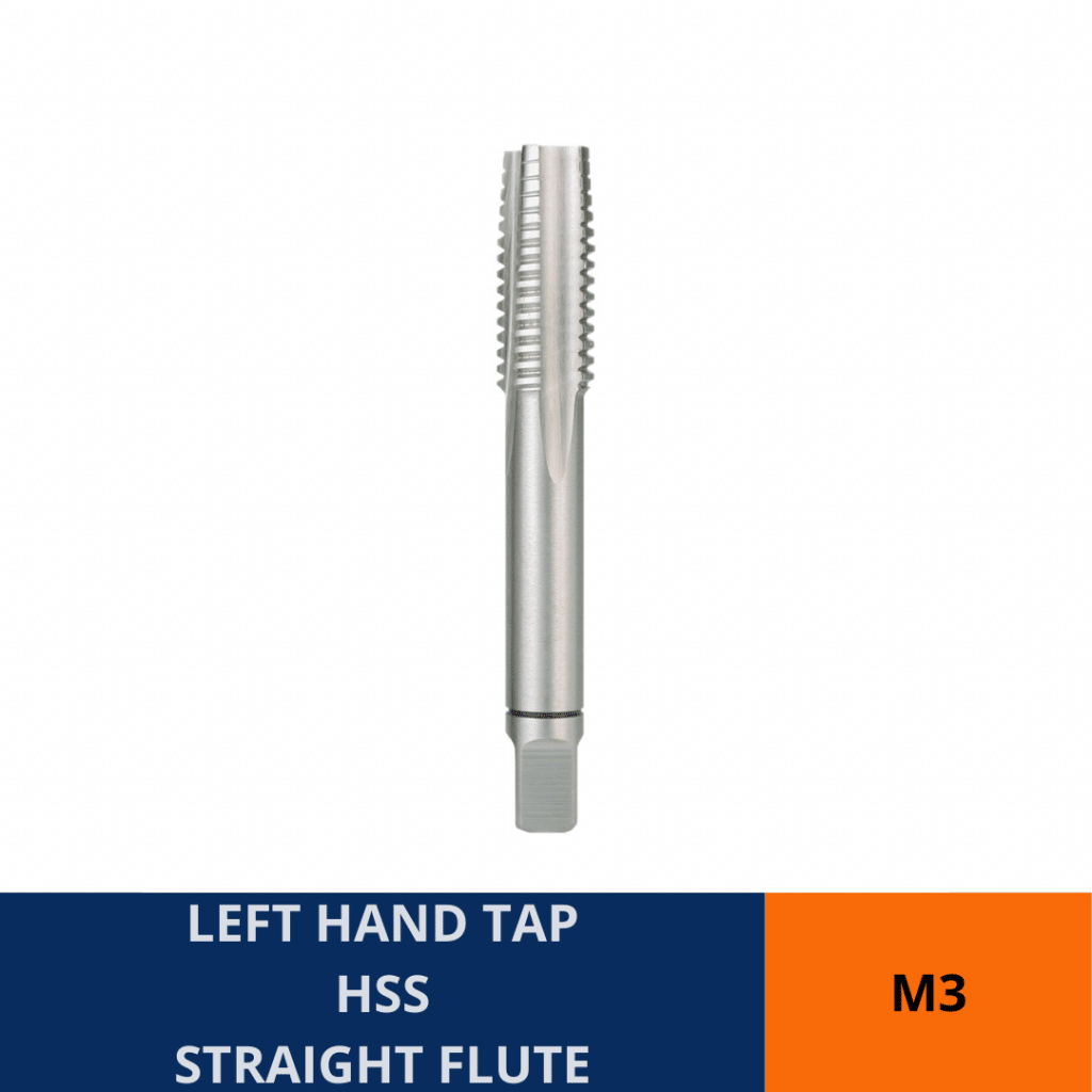 Left Hand Tap HSS M3 - Gold Coast Bolt In | Speciality Tools and Fasteners