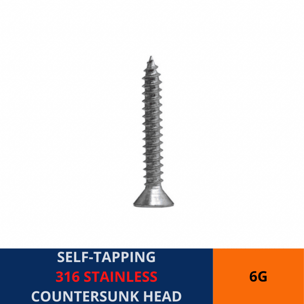 Self Tapping Countersunk Head 6G - Gold Coast Bolt In | Speciality ...