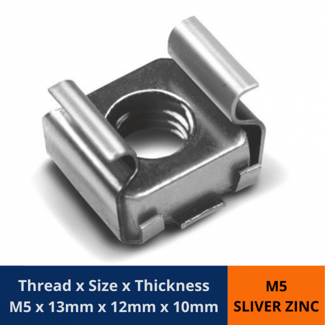 cage nut m5 zinc plated - Gold Coast Bolt In | Speciality Tools and ...