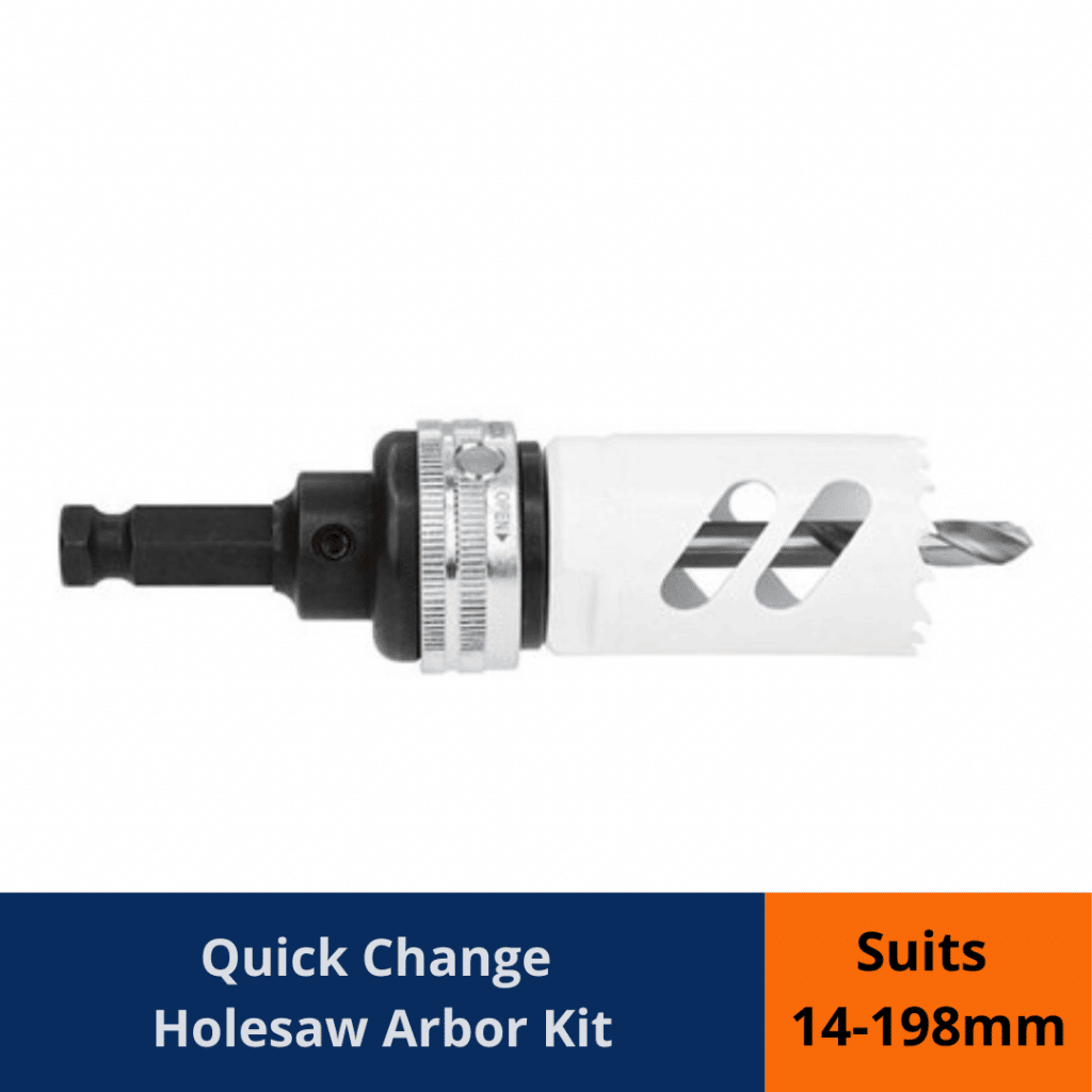 Pro Lock Quick Change Holesaw Arbor Kit - Gold Coast Bolt In | Speciality Tools and Fasteners