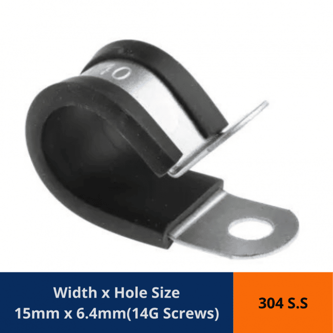 P Clips pipe retaining clip 304 Stainless Steel - Gold Coast Bolt In ...